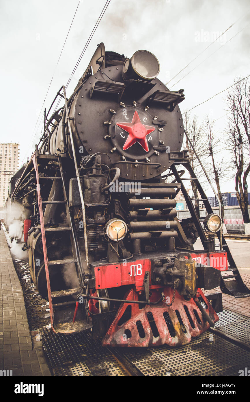 Soviet steam locomotive hi-res stock photography and images - Alamy