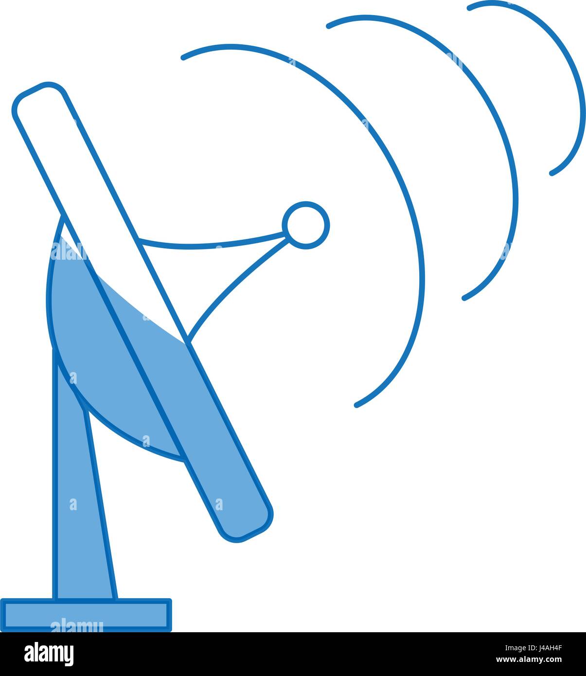 satellite communication technology wireless signal Stock Vector Image ...