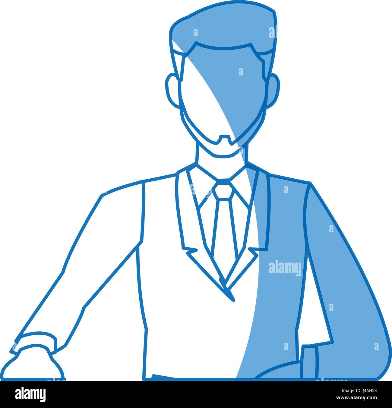 cartoon man business elegant manager Stock Vector Image & Art - Alamy