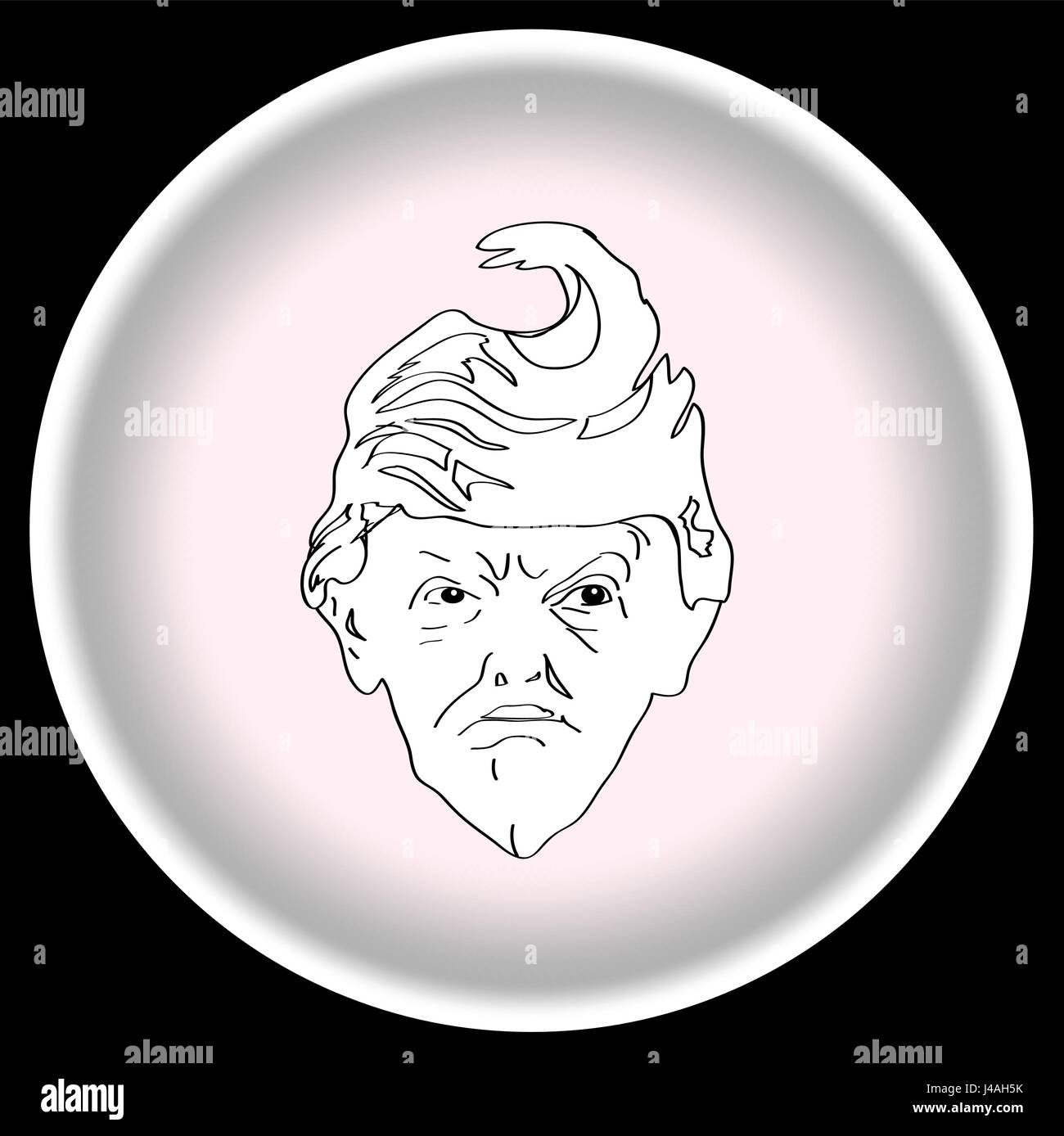 Closeup dark on plate Stock Vector Images - Alamy