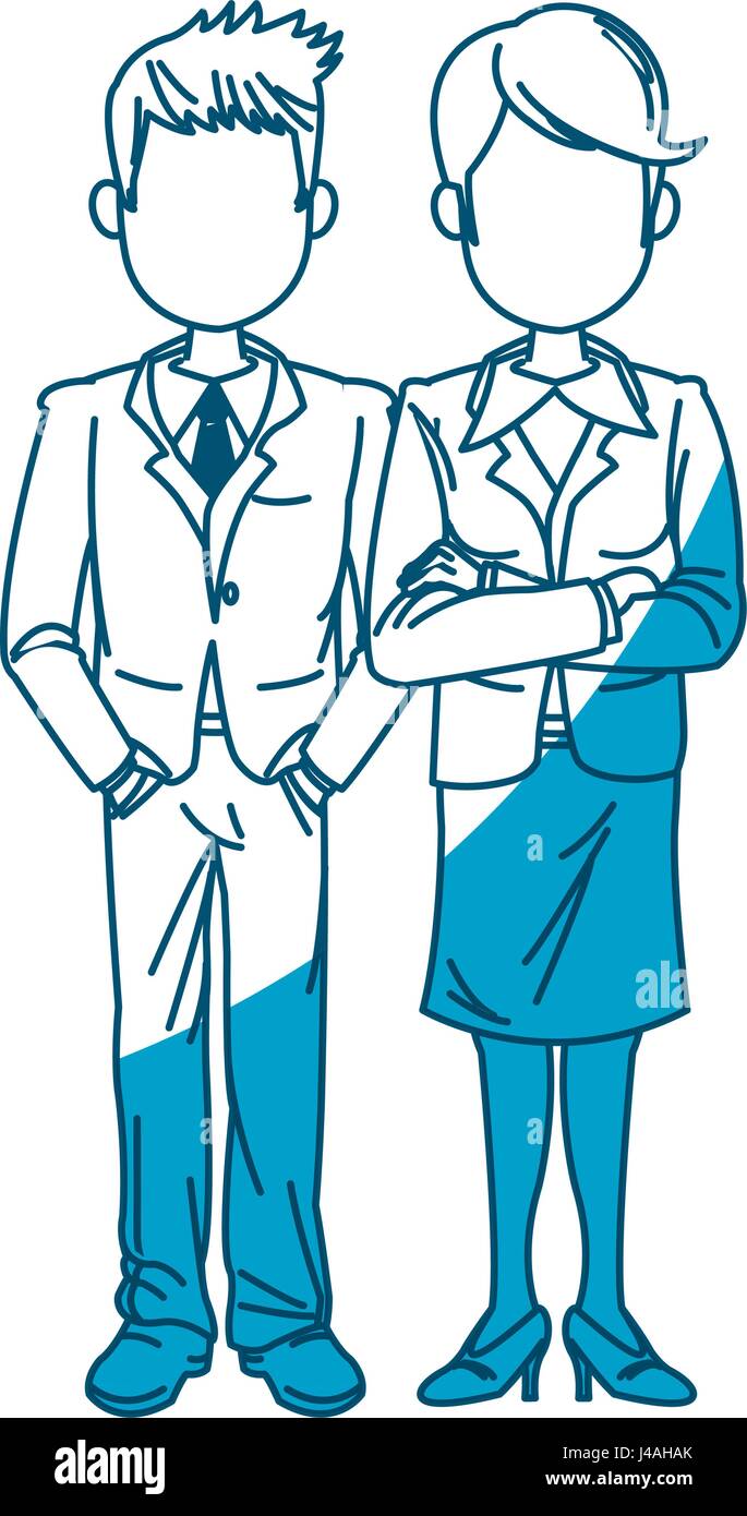 man and woman business people work Stock Vector Image & Art - Alamy