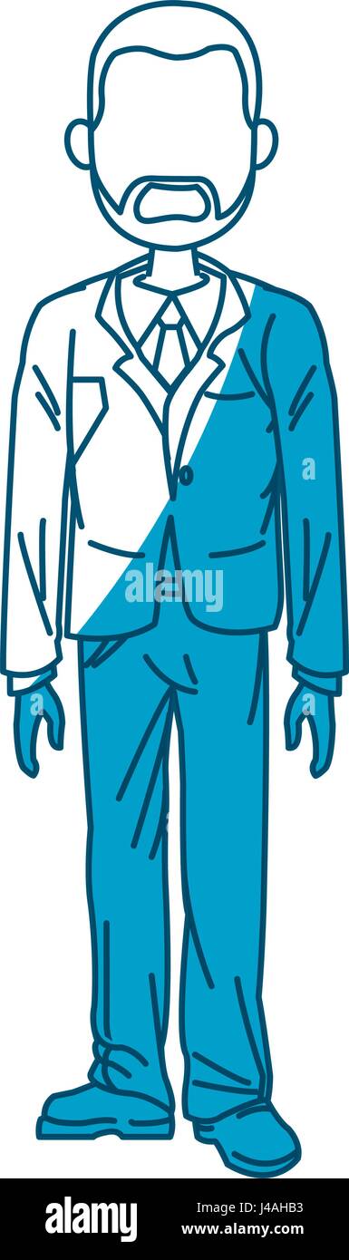 Mature bearded ceo man Stock Vector Images - Alamy