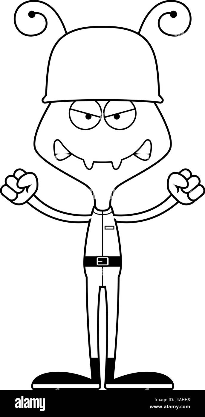 A cartoon soldier ant looking angry Stock Vector Image & Art - Alamy