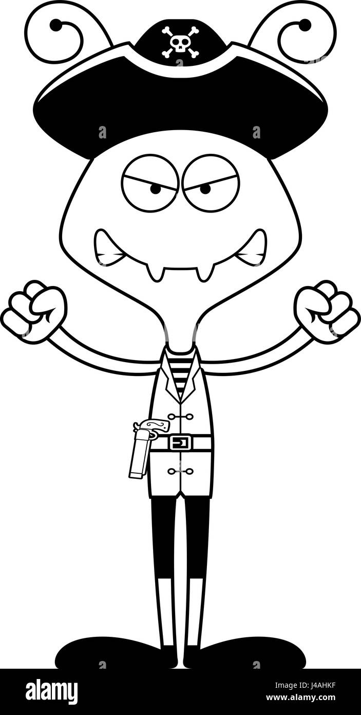 A cartoon pirate ant looking angry Stock Vector Image & Art - Alamy