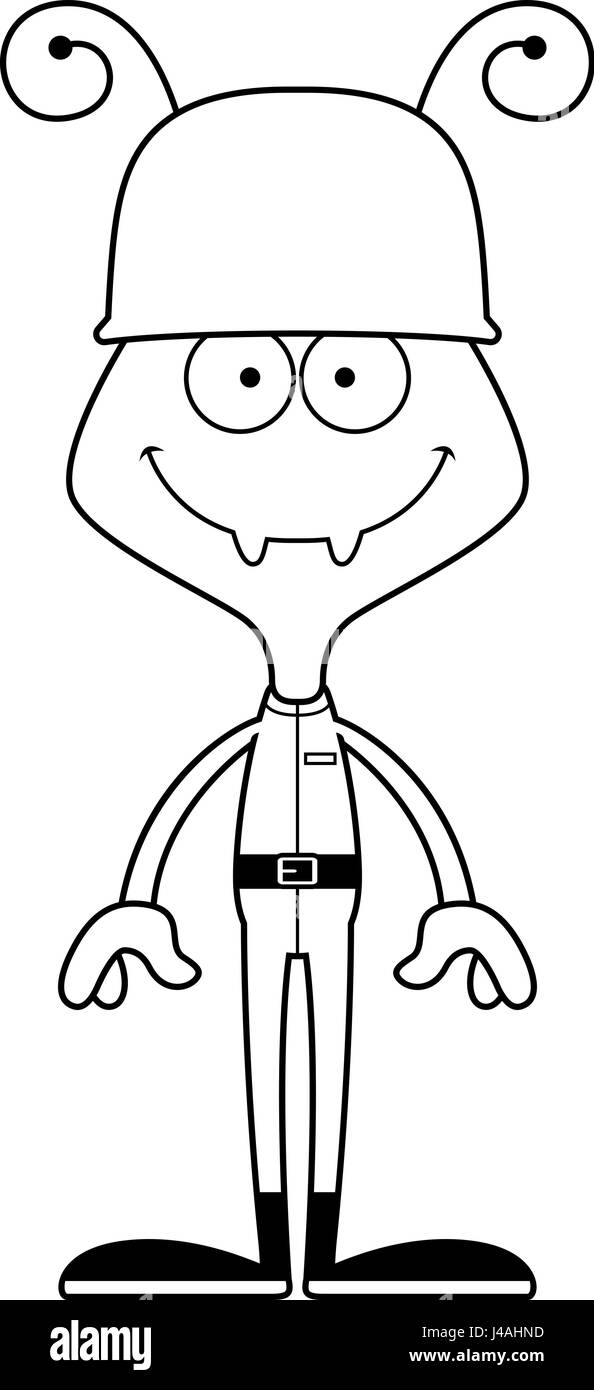 A cartoon soldier ant smiling Stock Vector Image & Art - Alamy
