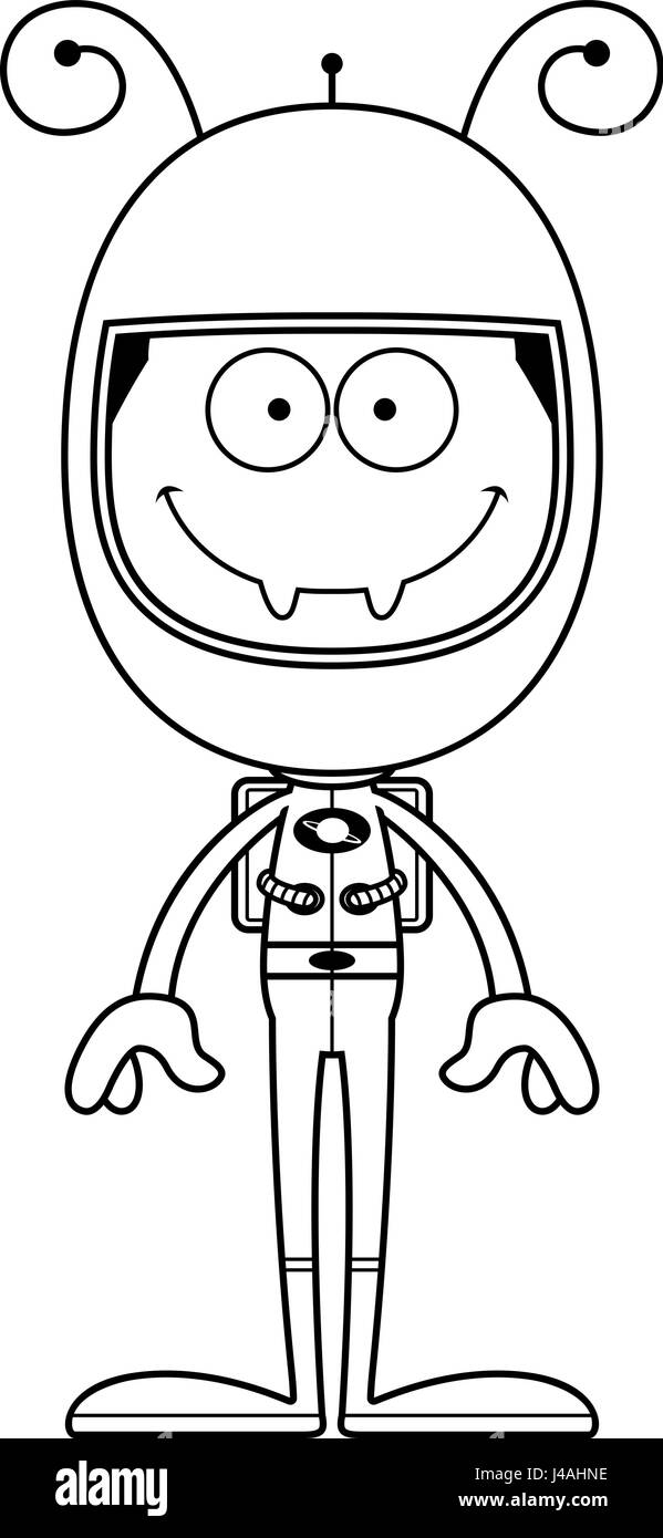 A cartoon astronaut ant smiling Stock Vector Image & Art - Alamy