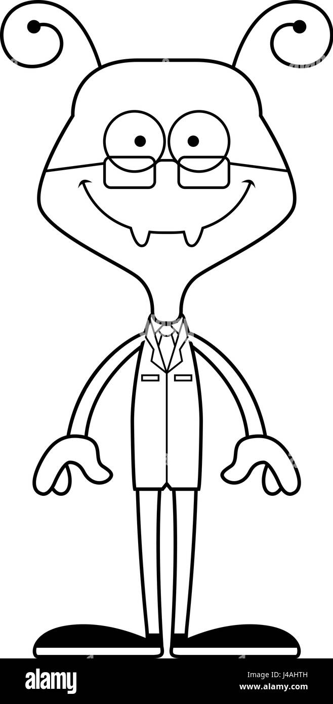 A cartoon scientist ant smiling Stock Vector Image & Art - Alamy