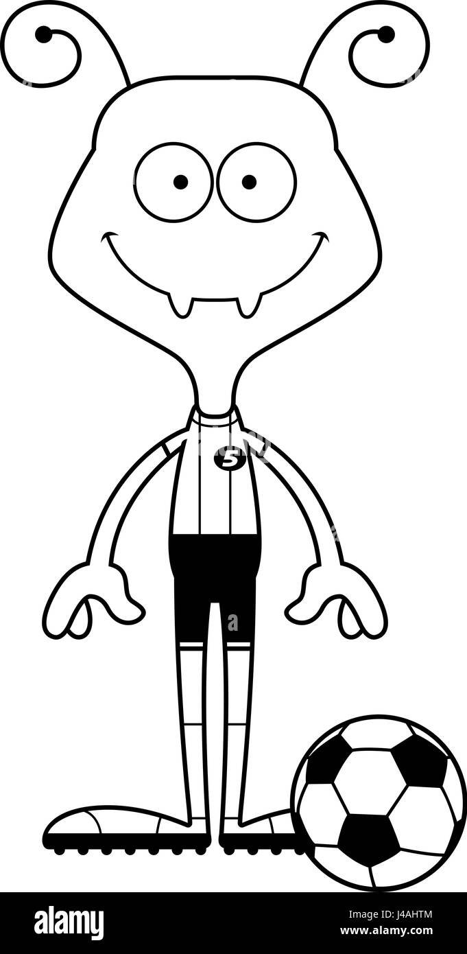 A cartoon soccer player ant smiling Stock Vector Image & Art - Alamy