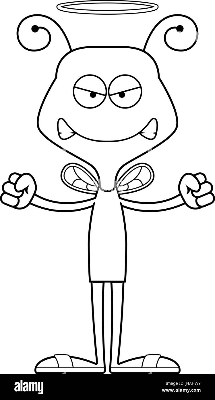 A cartoon angel bee looking angry Stock Vector Image & Art - Alamy