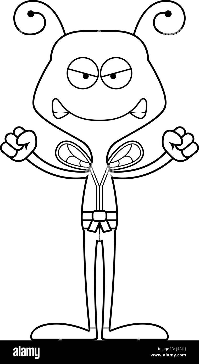 A cartoon karate bee looking angry Stock Vector Image & Art - Alamy