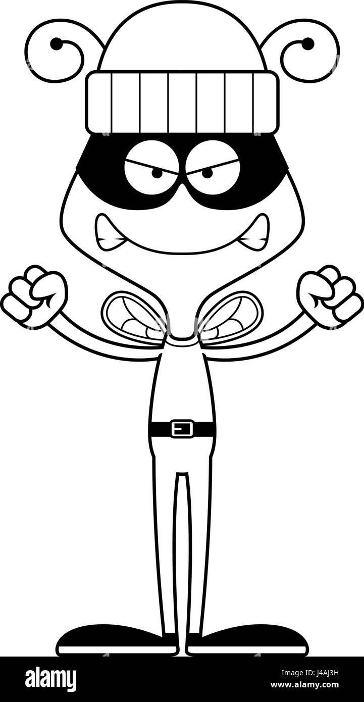 A cartoon thief bee looking angry Stock Vector Image & Art - Alamy