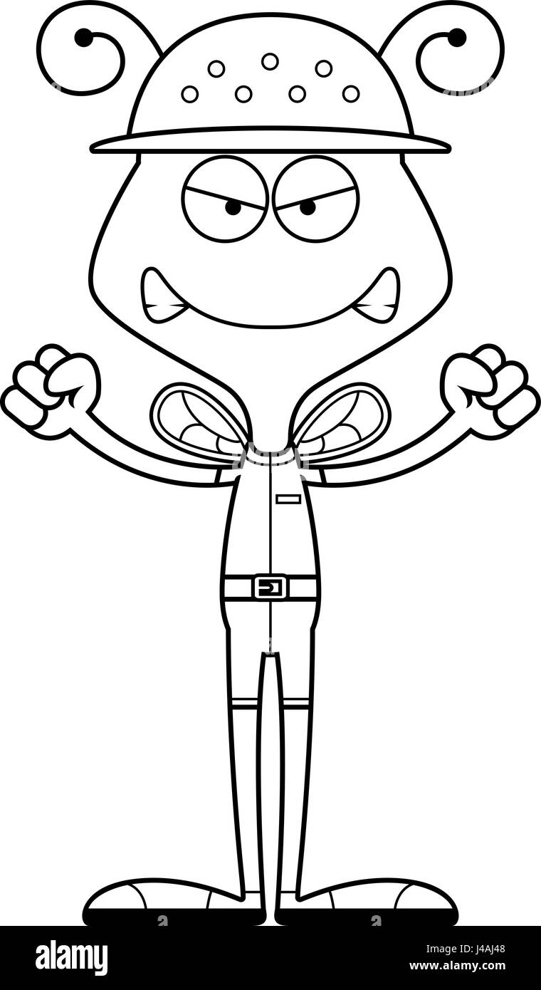 A cartoon zookeeper bee looking angry Stock Vector Image & Art - Alamy