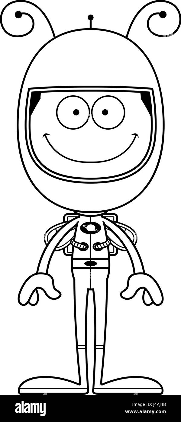 A cartoon astronaut bee smiling Stock Vector Image & Art - Alamy