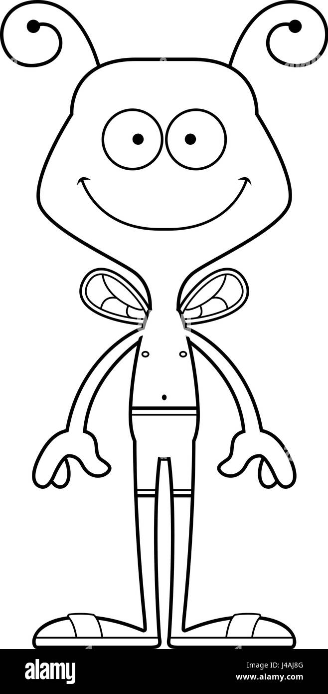 A cartoon bee smiling in a swimsuit Stock Vector Image & Art - Alamy