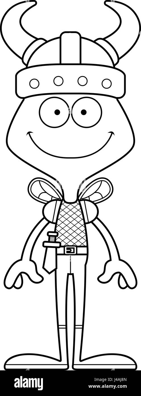 A cartoon Viking bee smiling Stock Vector Image & Art - Alamy