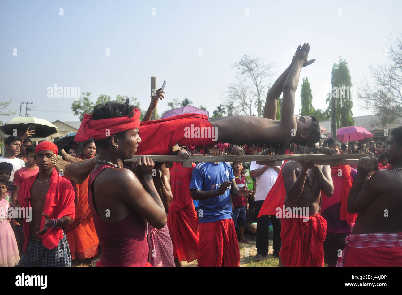 Traditional charak puja hindu hi-res stock photography and images - Alamy
