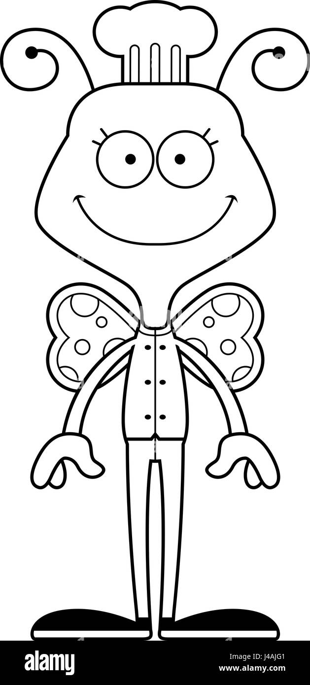 Happy butterfly vector vectors Black and White Stock Photos & Images ...