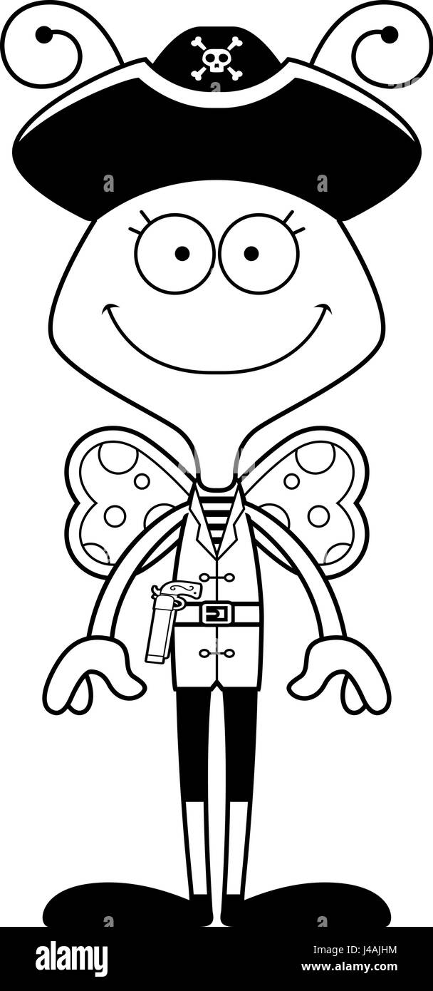 Happy butterfly vector vectors Black and White Stock Photos & Images ...