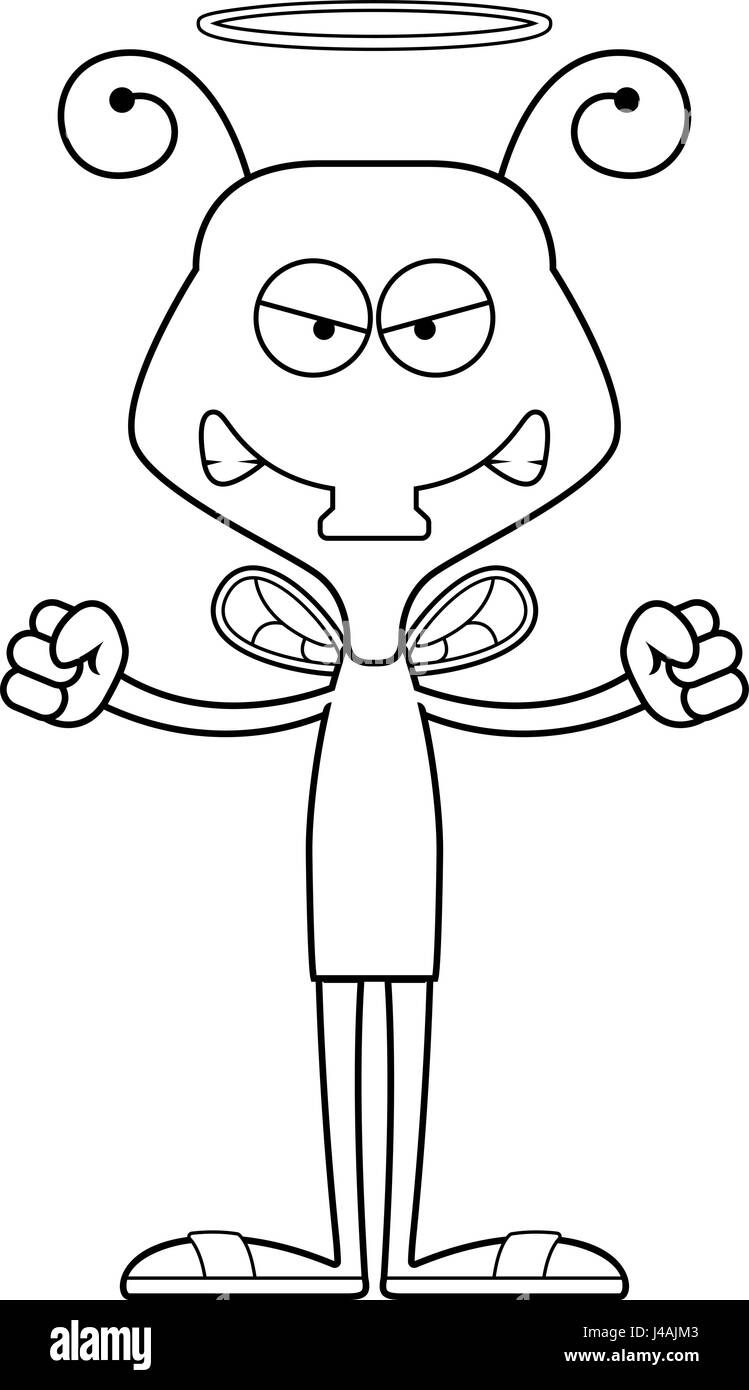 A cartoon angel fly looking angry Stock Vector Image & Art - Alamy