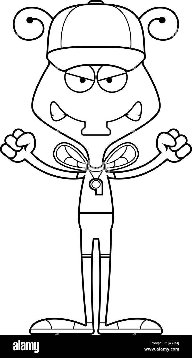 A cartoon coach fly looking angry Stock Vector Image & Art - Alamy