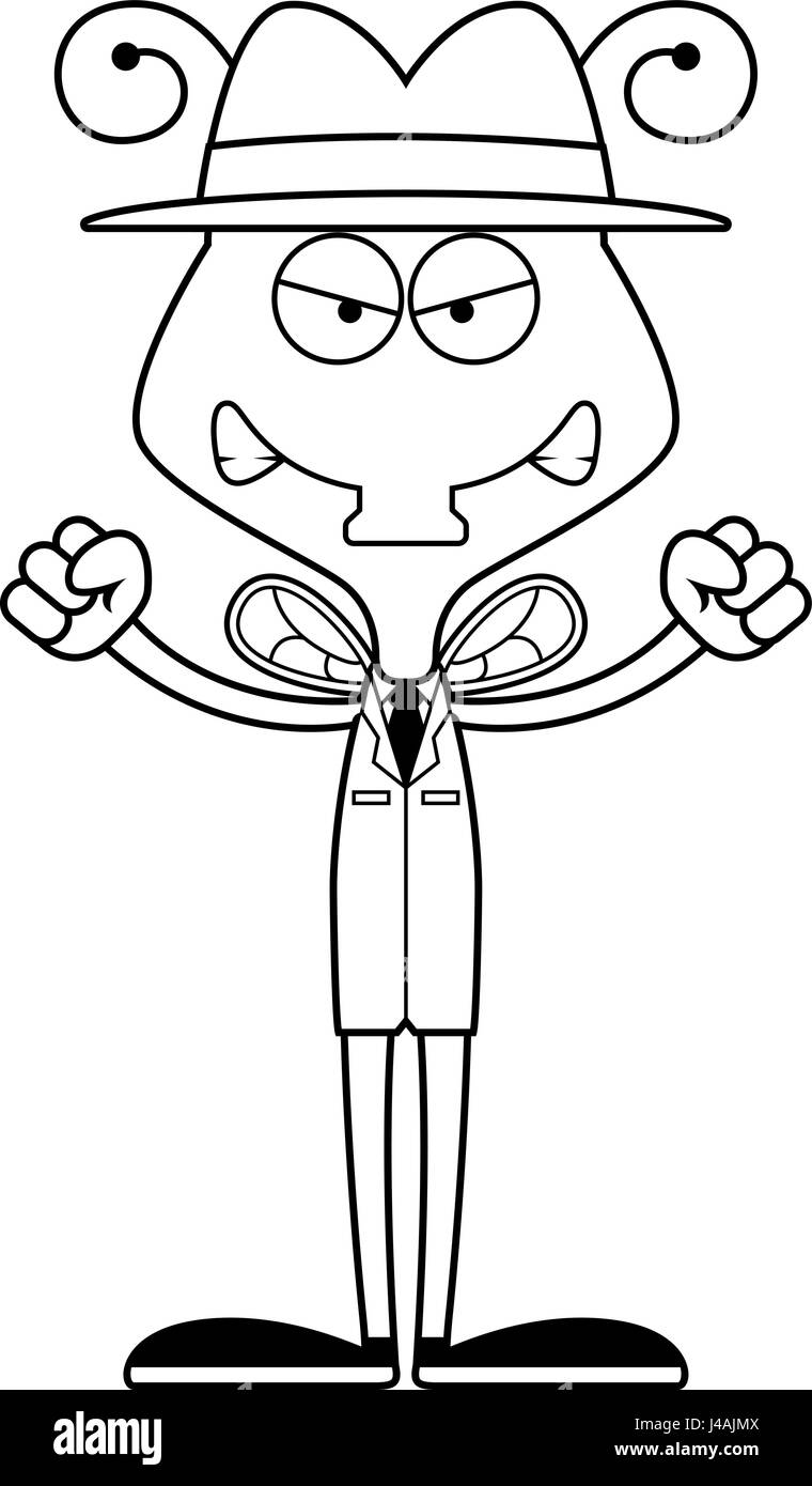 A cartoon detective fly looking angry Stock Vector Image & Art - Alamy