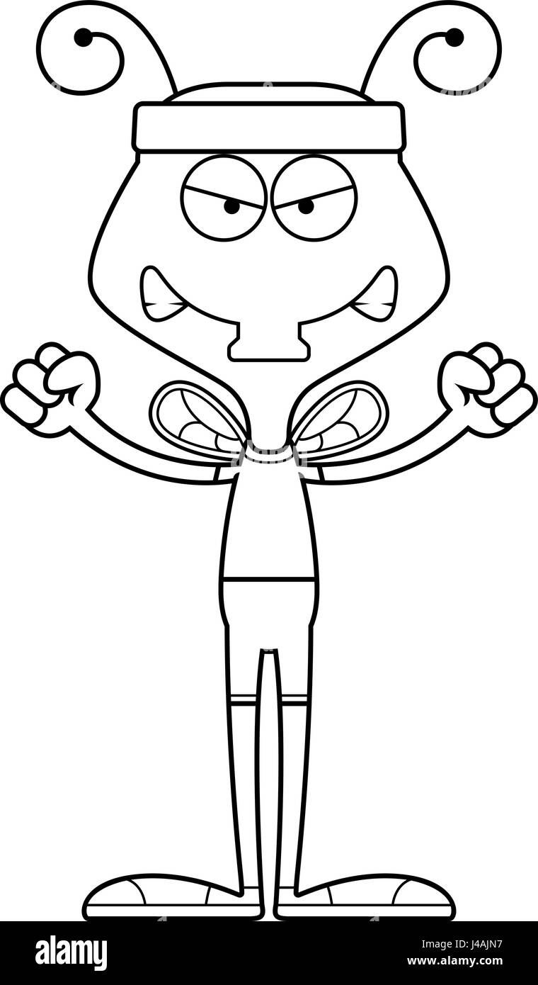 A cartoon fitness fly looking angry Stock Vector Image & Art - Alamy