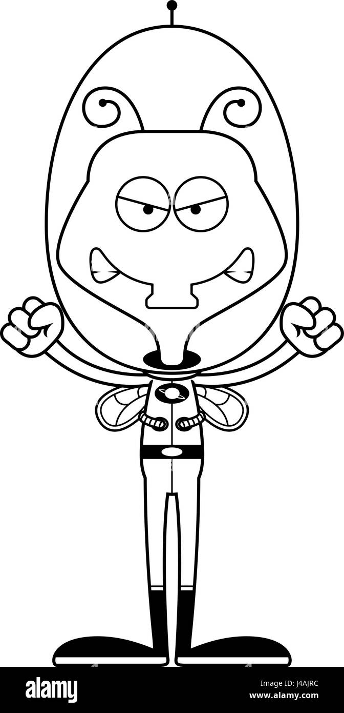 Cartoon astronaut fly looking angry hi-res stock photography and images ...