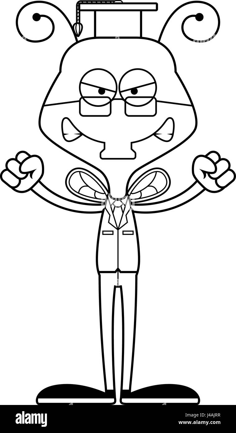 A cartoon teacher fly looking angry Stock Vector Image & Art - Alamy