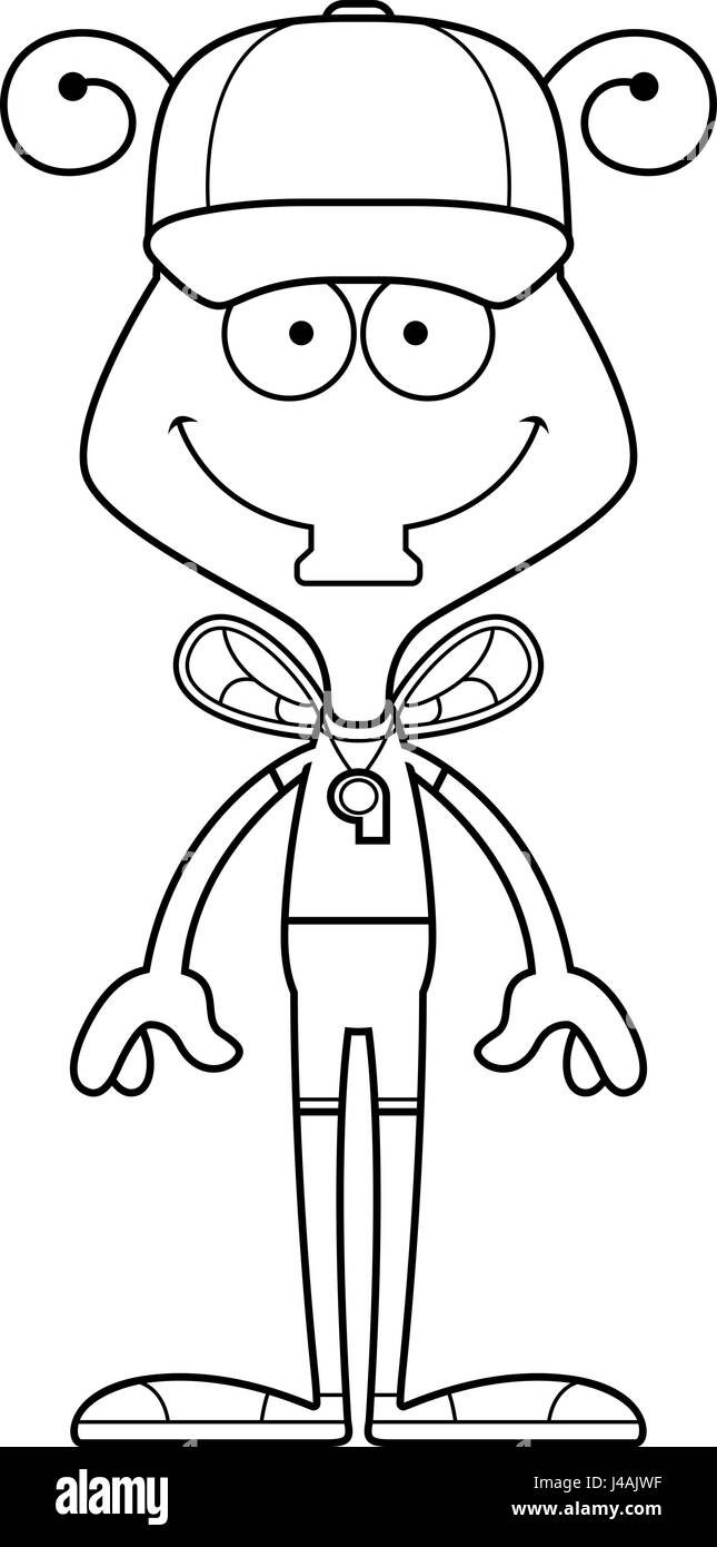 A cartoon coach fly smiling Stock Vector Image & Art - Alamy