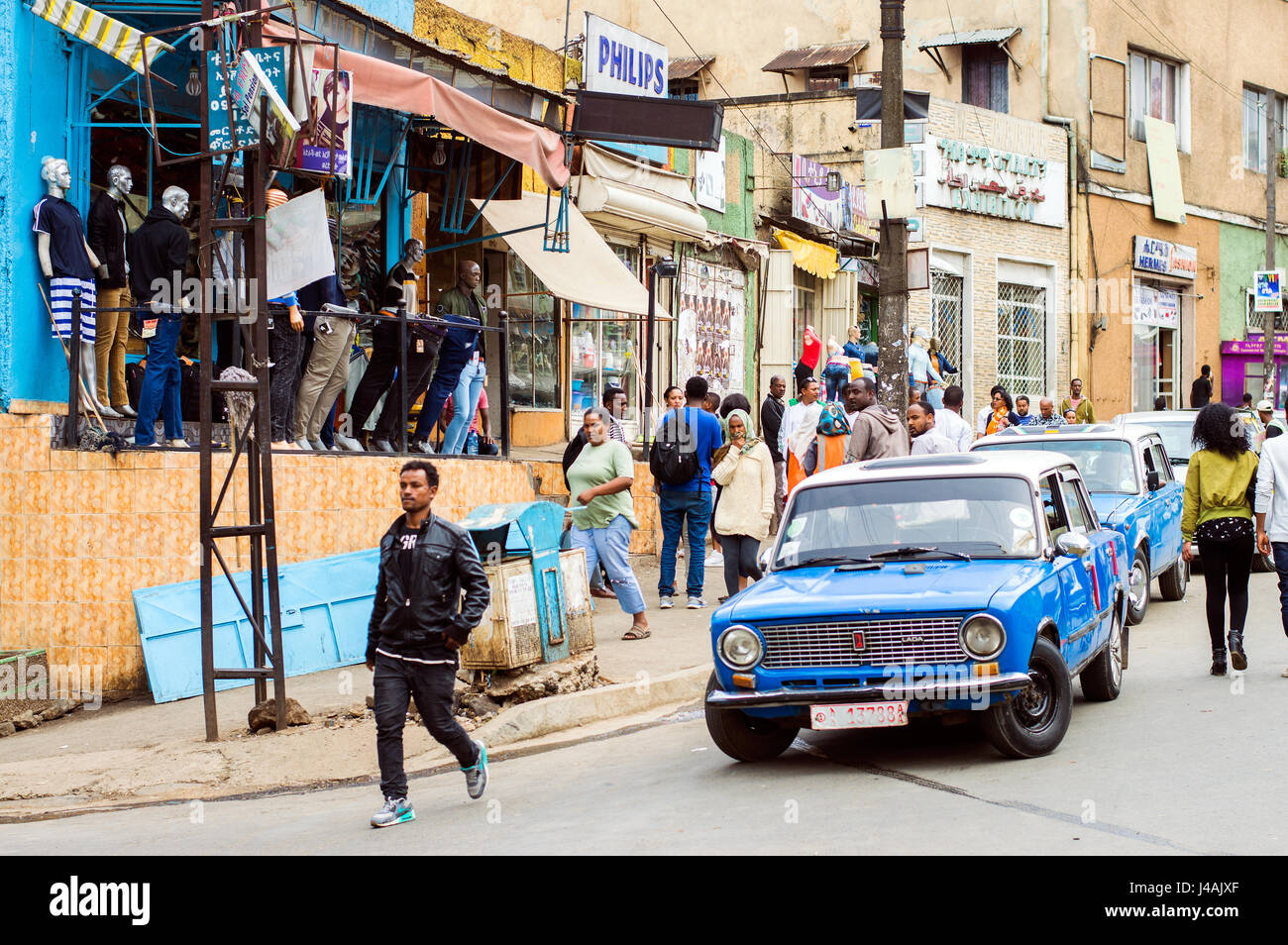 Addis ababa piazza ethiopia hi-res stock photography and images - Alamy