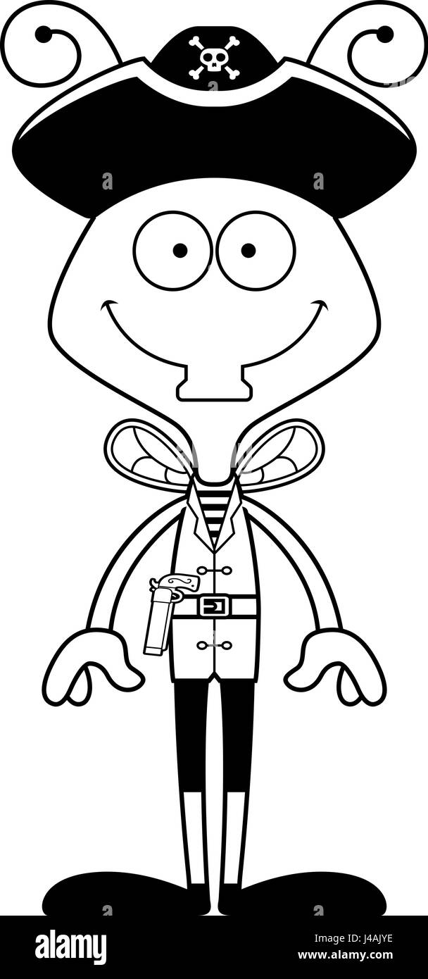 A cartoon pirate fly smiling Stock Vector Image & Art - Alamy