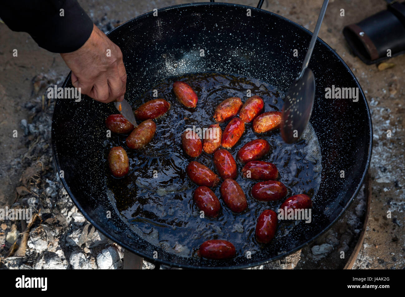 Preparation of typical recipes using saffron as a spice Stock Photo - Alamy