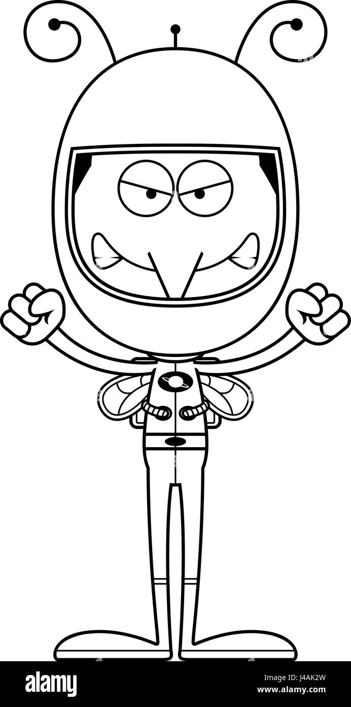 A cartoon astronaut mosquito looking angry Stock Vector Image & Art - Alamy
