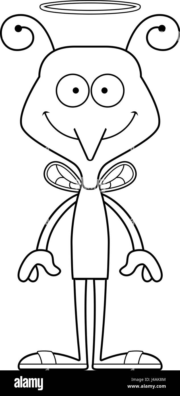 A cartoon angel mosquito smiling Stock Vector Image & Art - Alamy