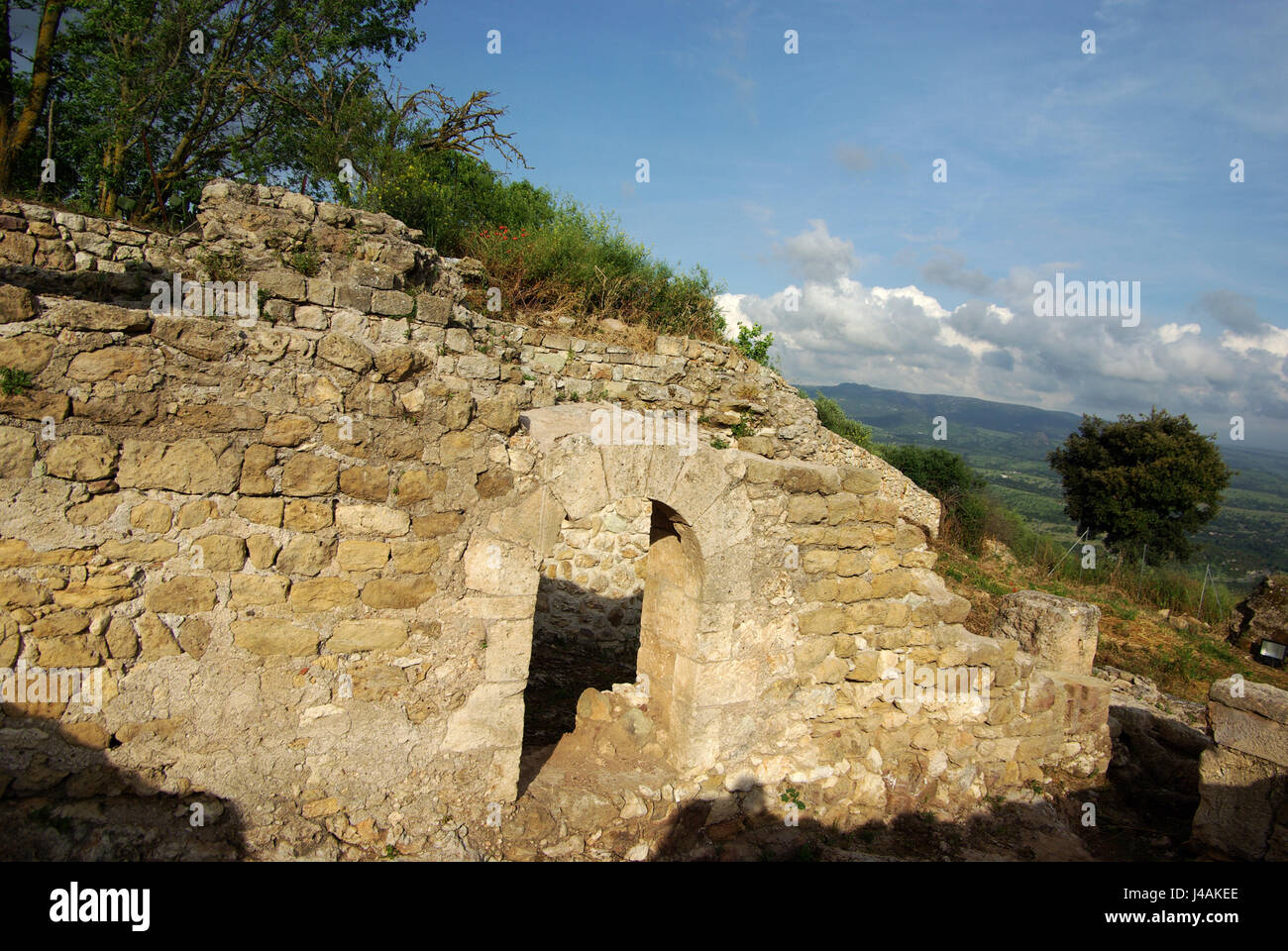 Monteleone Rocca Doria, Sardinia. Remains of genoese Doria family ...