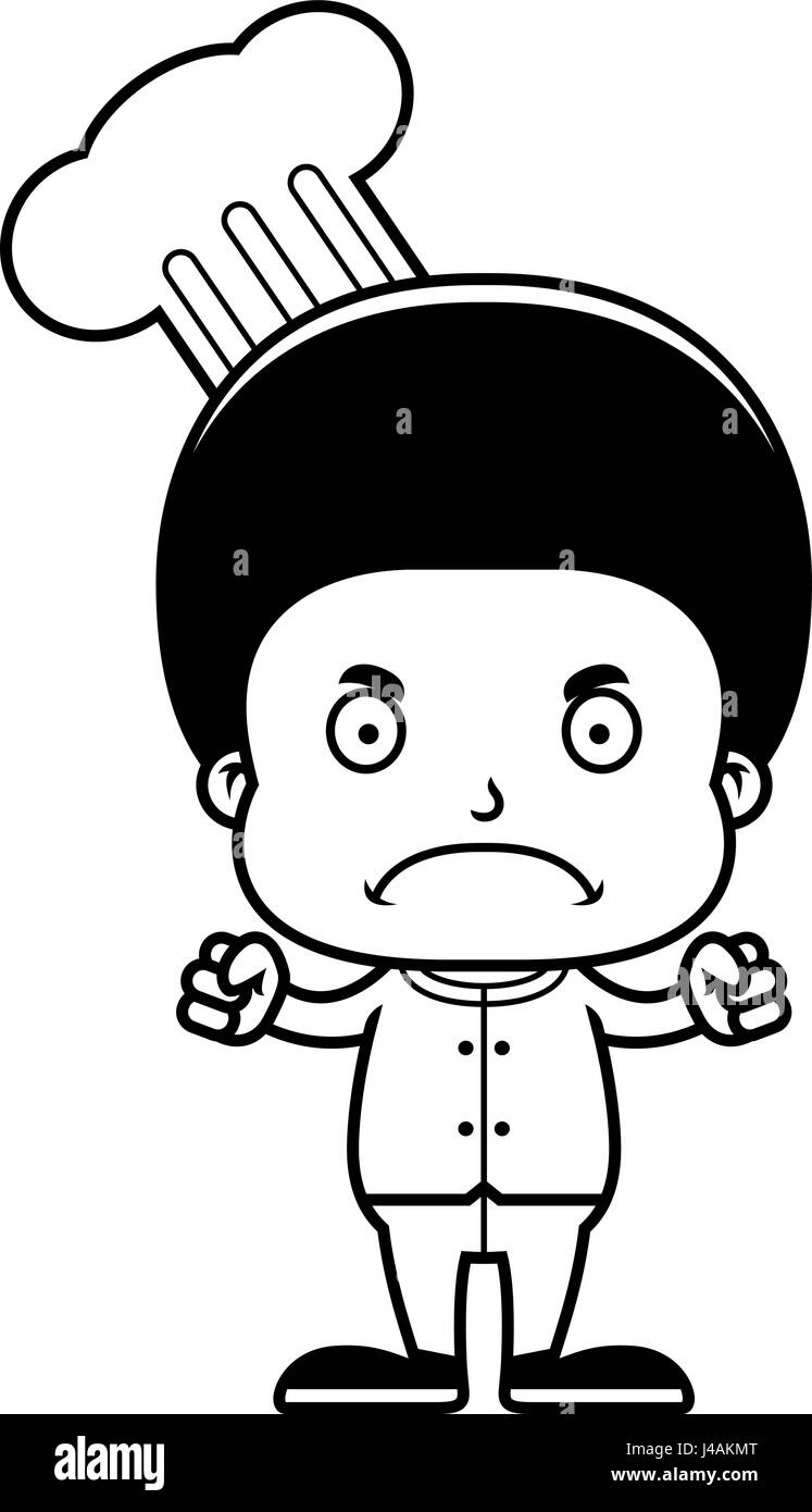 A cartoon chef boy looking angry Stock Vector Image & Art - Alamy