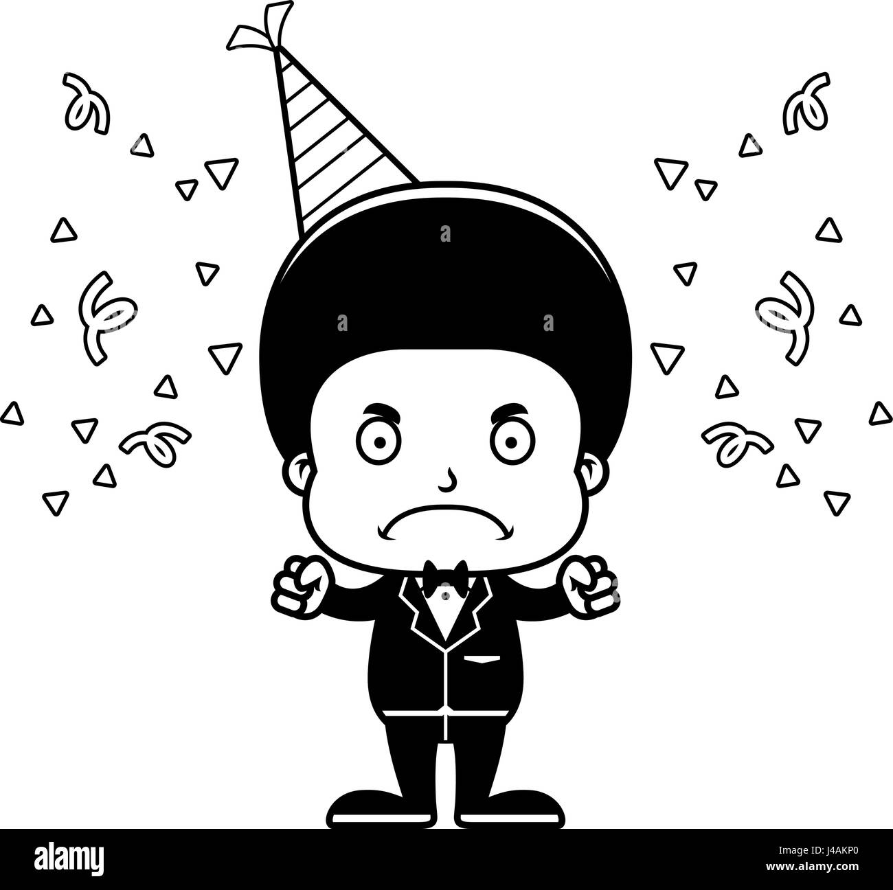 A cartoon party boy looking angry Stock Vector Image & Art - Alamy