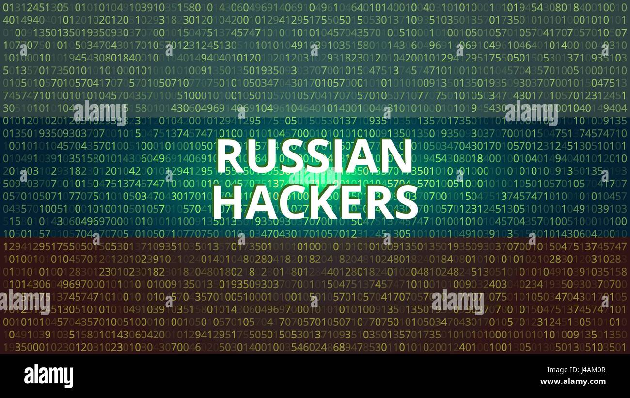 Russian Hackers Abstract Technology Background. Computer Code Stock ...
