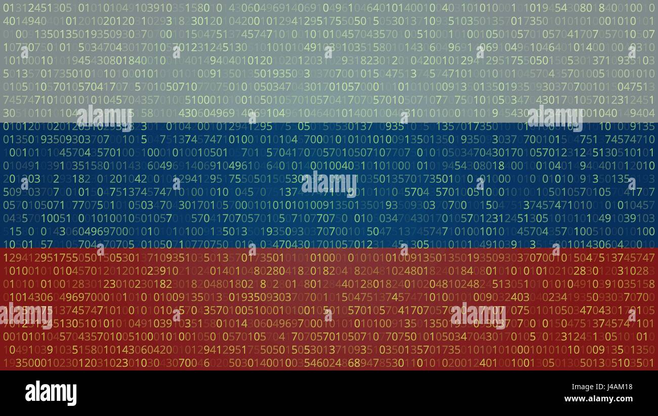 Russian Hackers Abstract Technology Background. Computer Code Stock ...