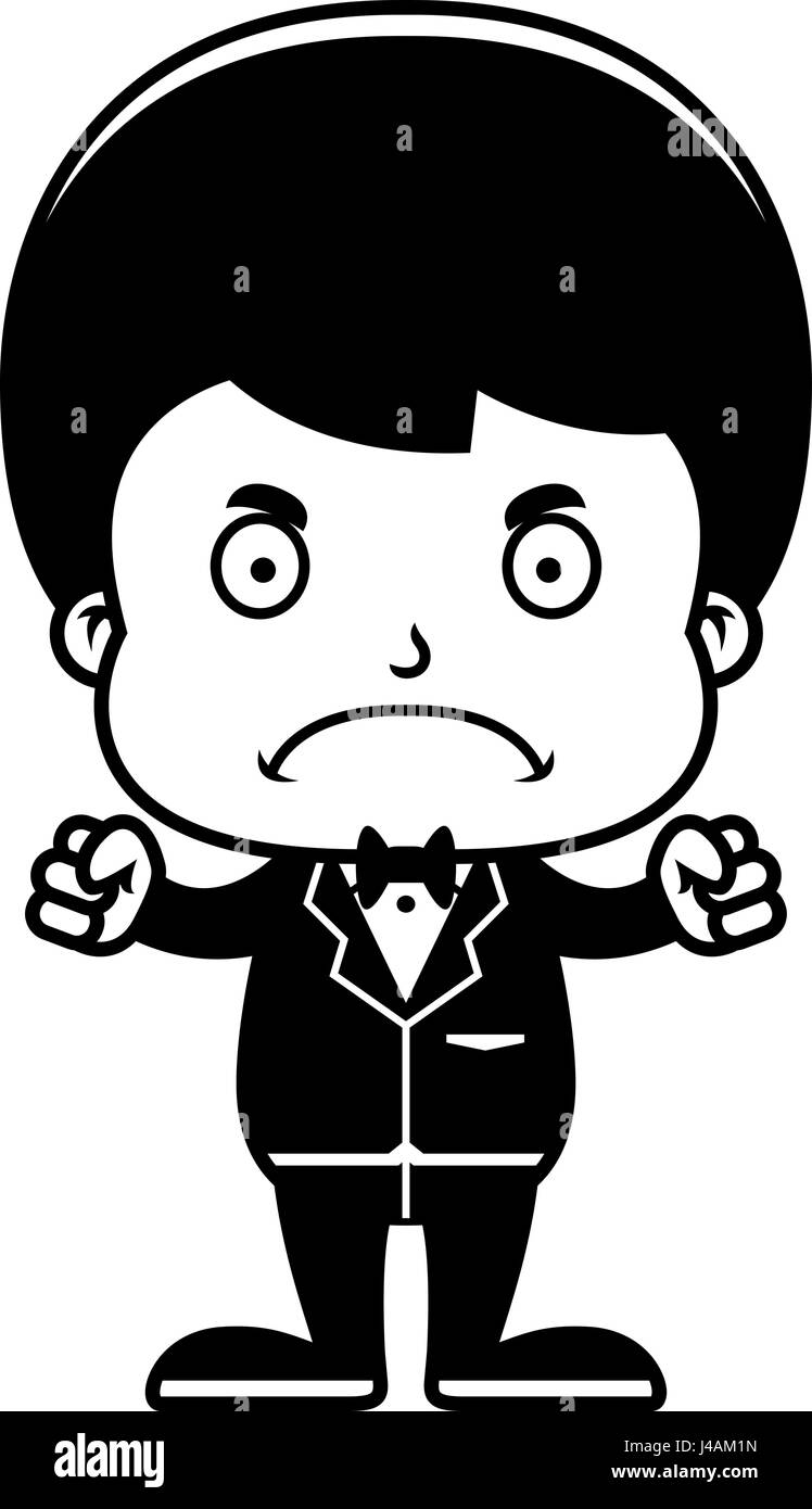 A cartoon groom boy looking angry Stock Vector Image & Art - Alamy