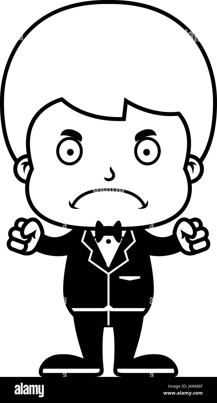 A cartoon groom boy looking angry Stock Vector Image & Art - Alamy