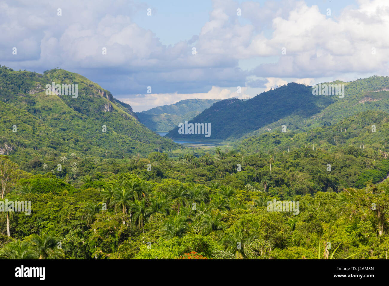 View of the Sierra of Escambray, Cienfuegos Province, Cuba Stock Photo ...
