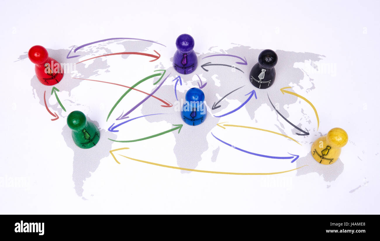 Concept for globalization, global business, travel or global connection ...