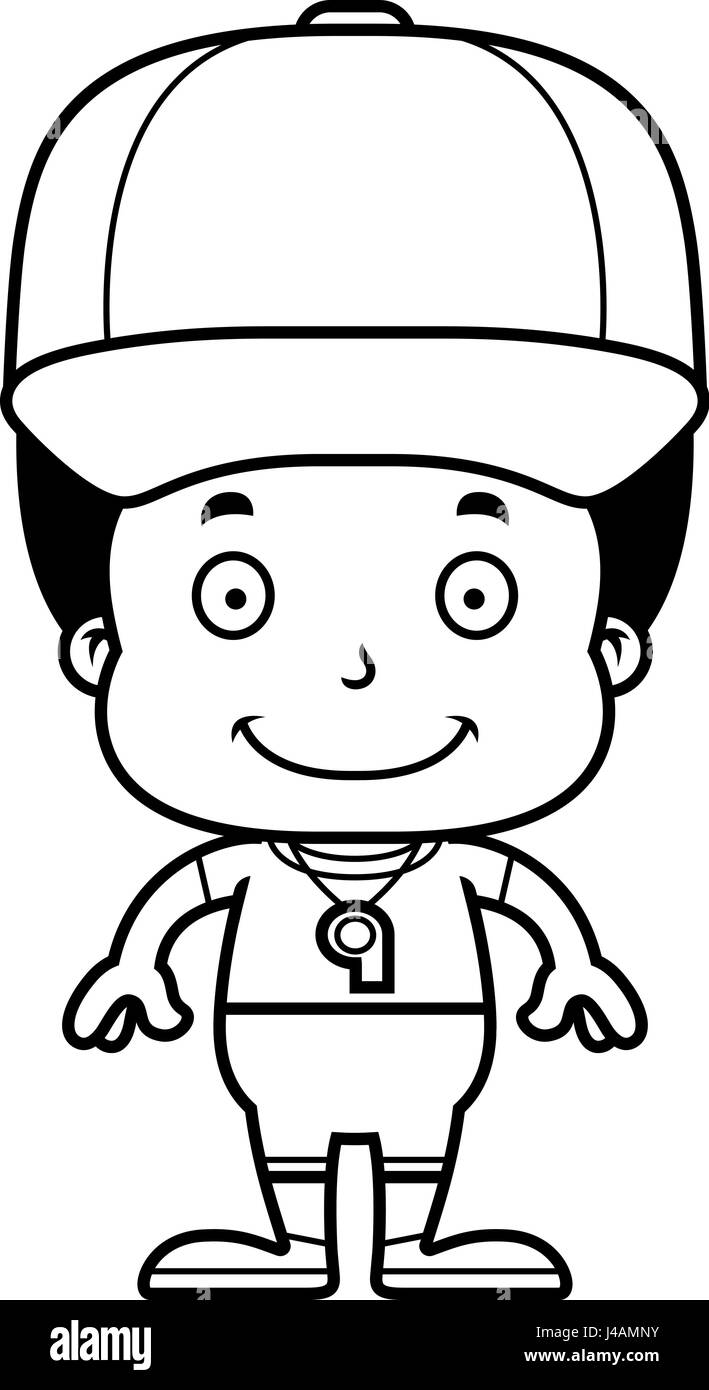 A cartoon coach boy smiling Stock Vector Image & Art - Alamy