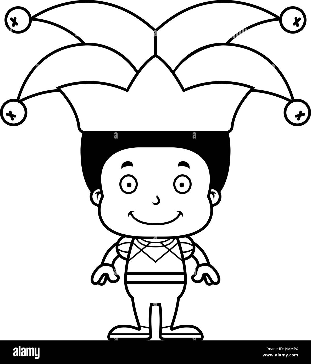 A cartoon jester boy smiling Stock Vector Image & Art - Alamy