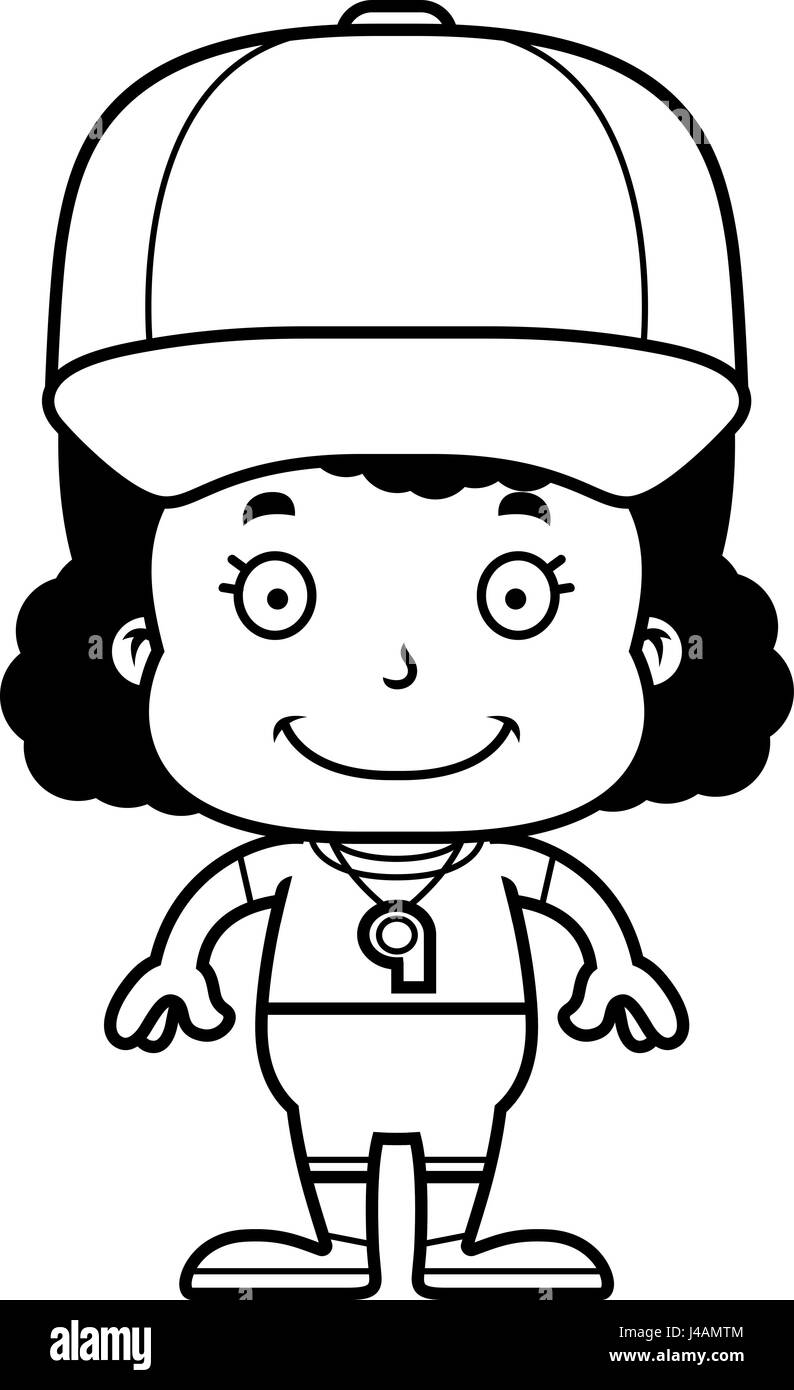 A cartoon coach girl smiling Stock Vector Image & Art - Alamy