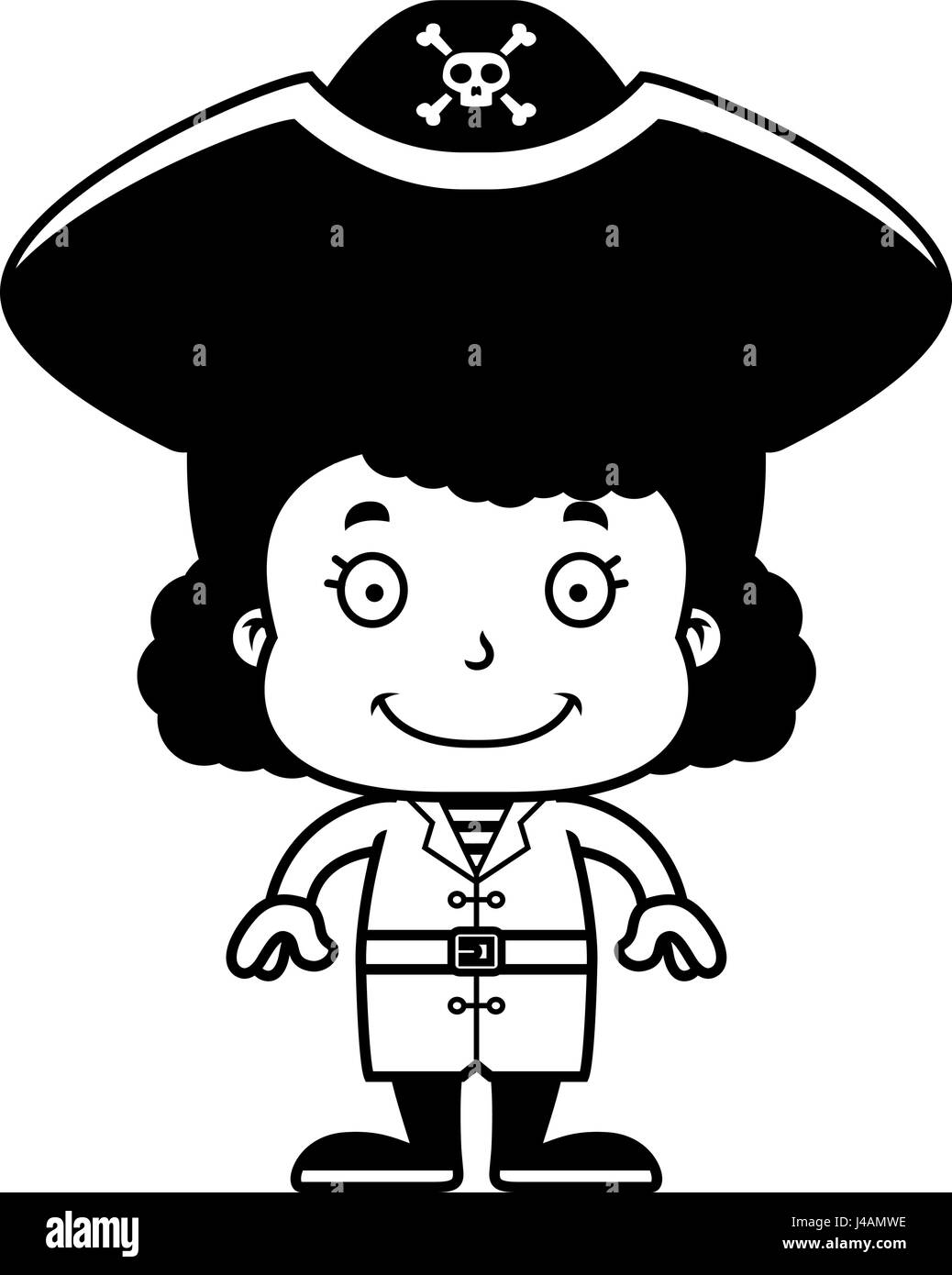 Smiling girl vector vectors Black and White Stock Photos & Images - Alamy