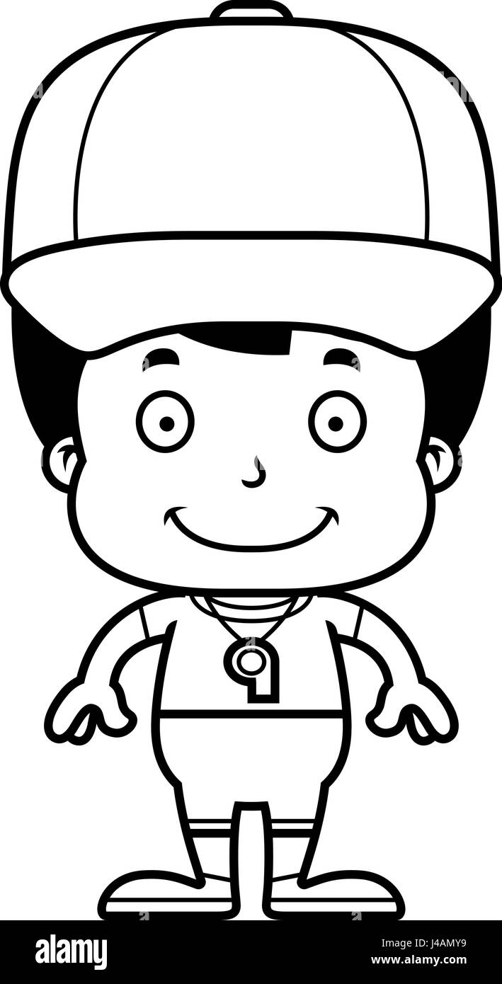 A cartoon coach boy smiling Stock Vector Image & Art - Alamy