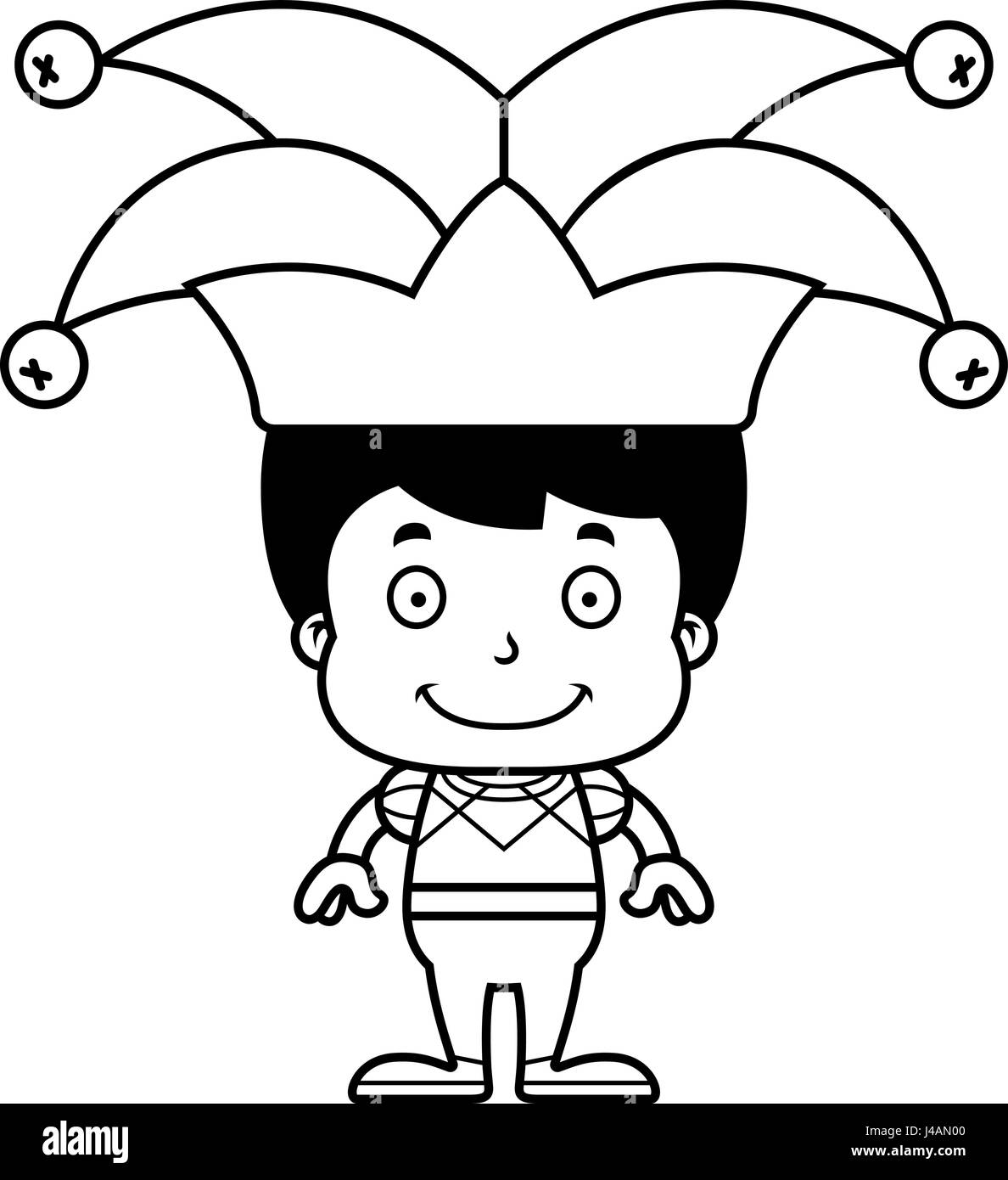 A cartoon jester boy smiling Stock Vector Image & Art - Alamy