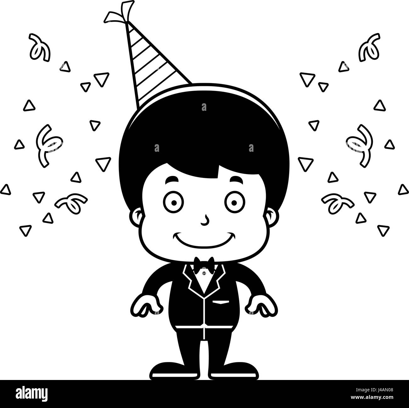 A cartoon party boy smiling Stock Vector Image & Art - Alamy